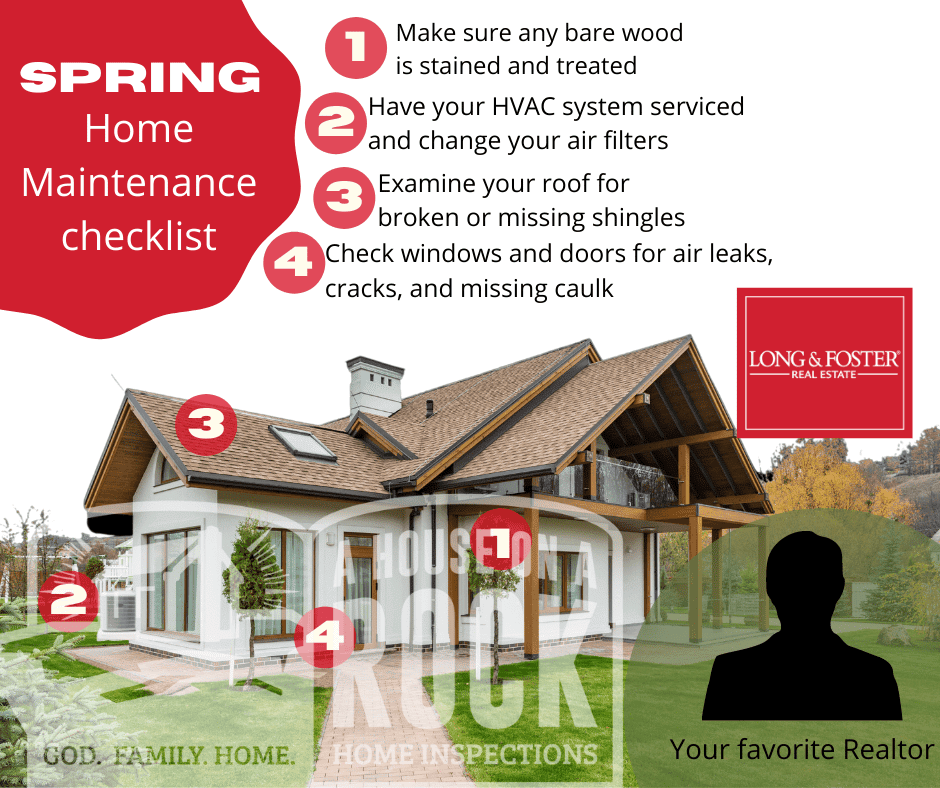 Custom Spring Maintenance Checklists - Richmond Home Inspector